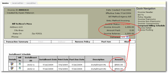 Splitting an Installment
