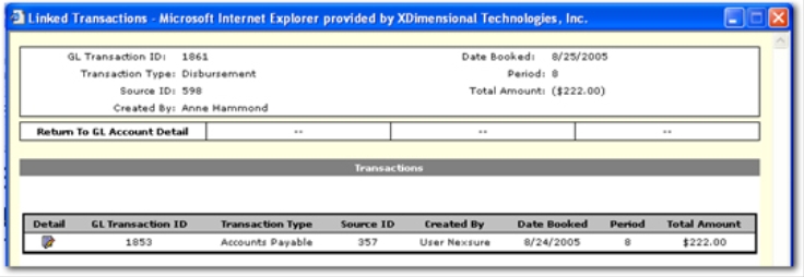 General Ledger Transaction Look-Up