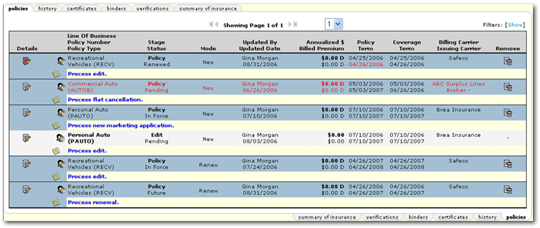 Placing a Remarketed Policy in Force